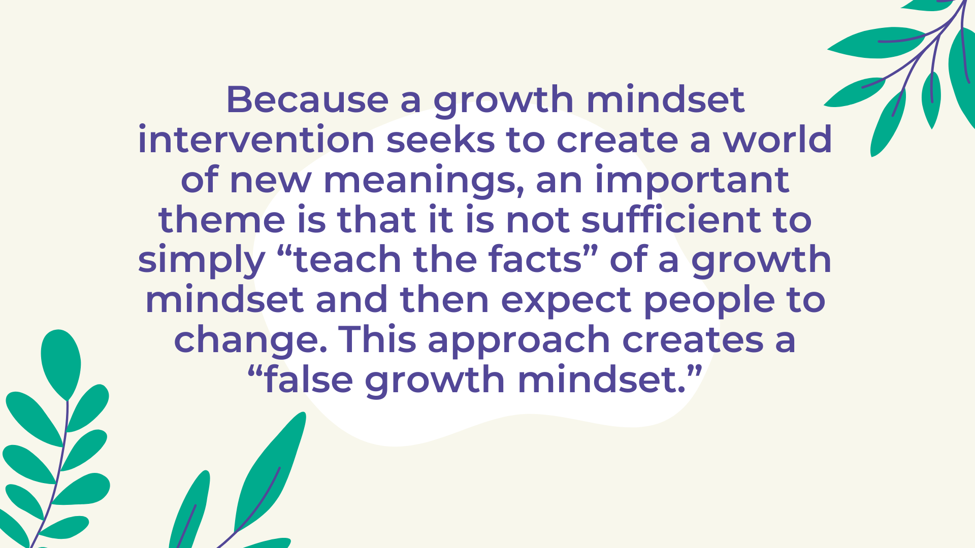 Why Did My Growth Mindset Programme Fail?